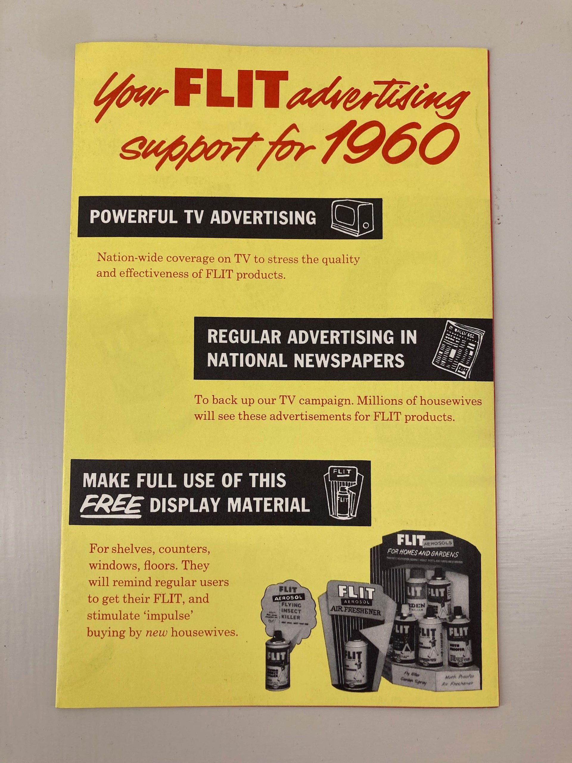 Flit Insect Killer Advertising – Garden & Wood