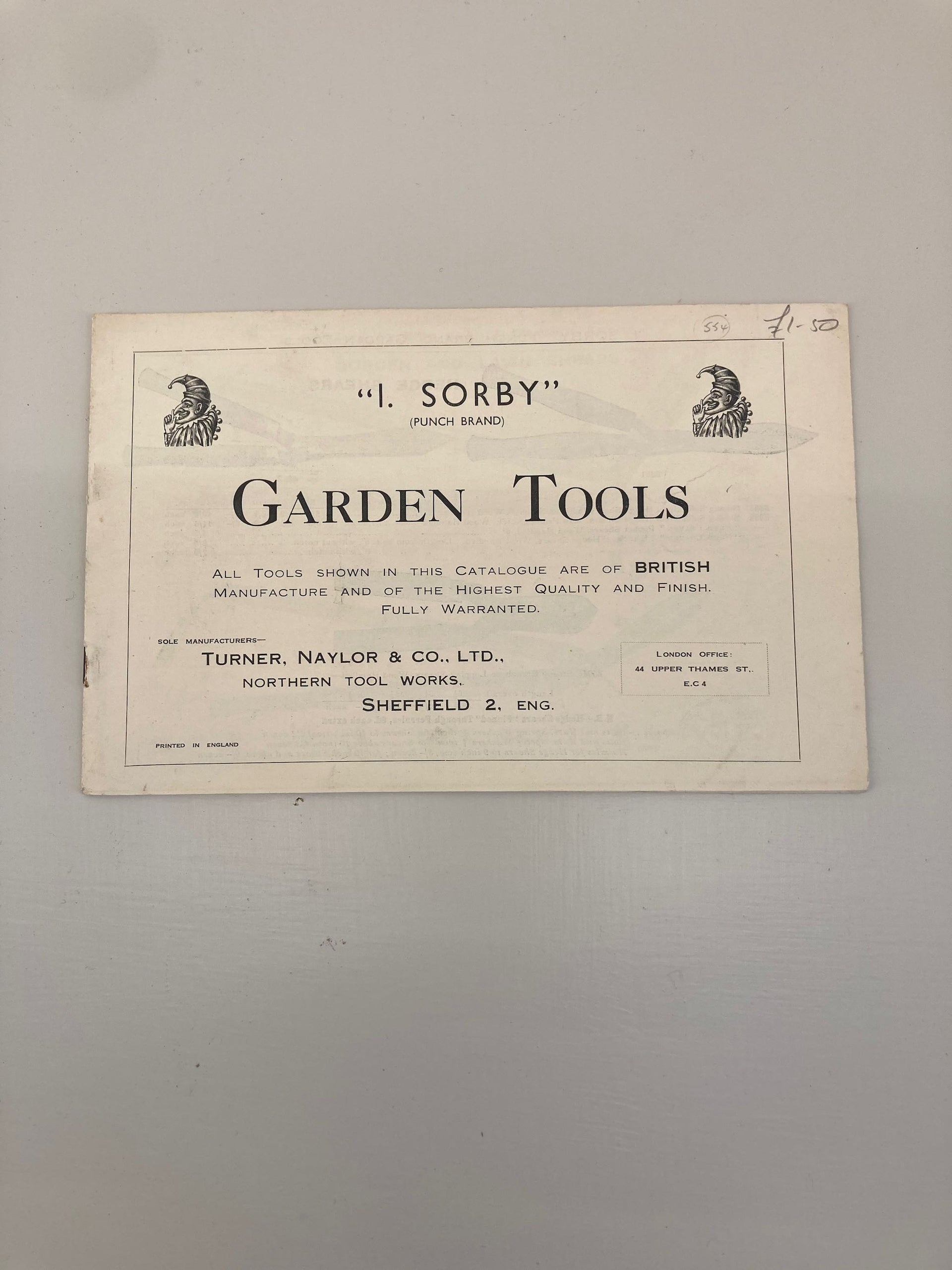 Sorby Garden Tools Catalogue – Garden & Wood