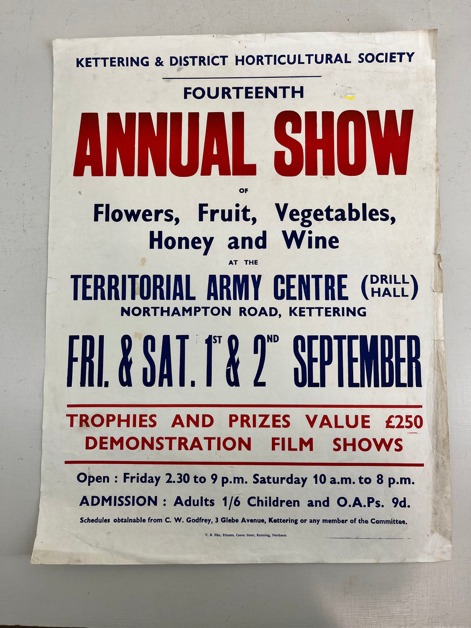 Kettering Flower Show Poster – Garden & Wood