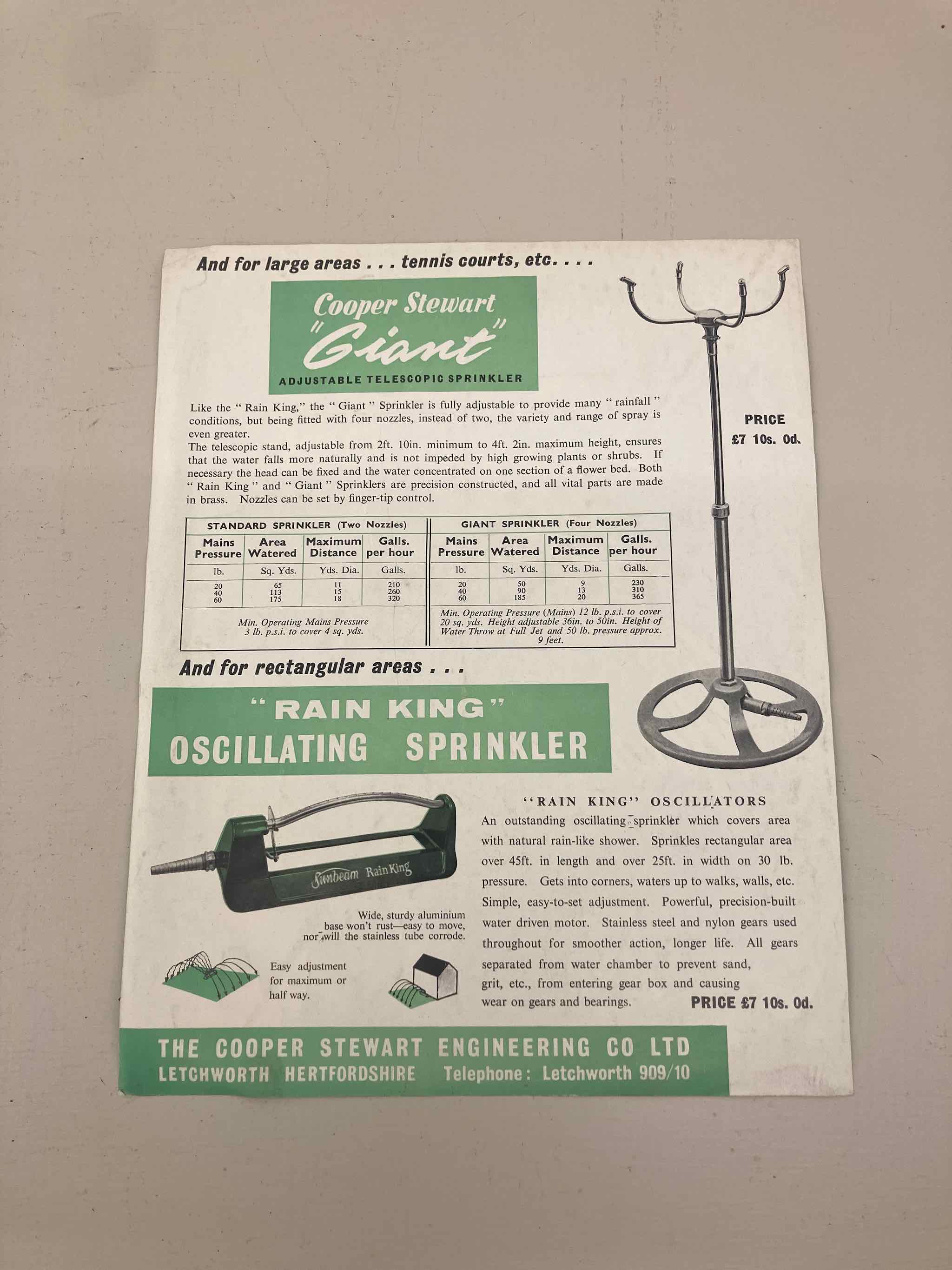 Cooper Stewart Sprinkler Flyer – Garden & Wood