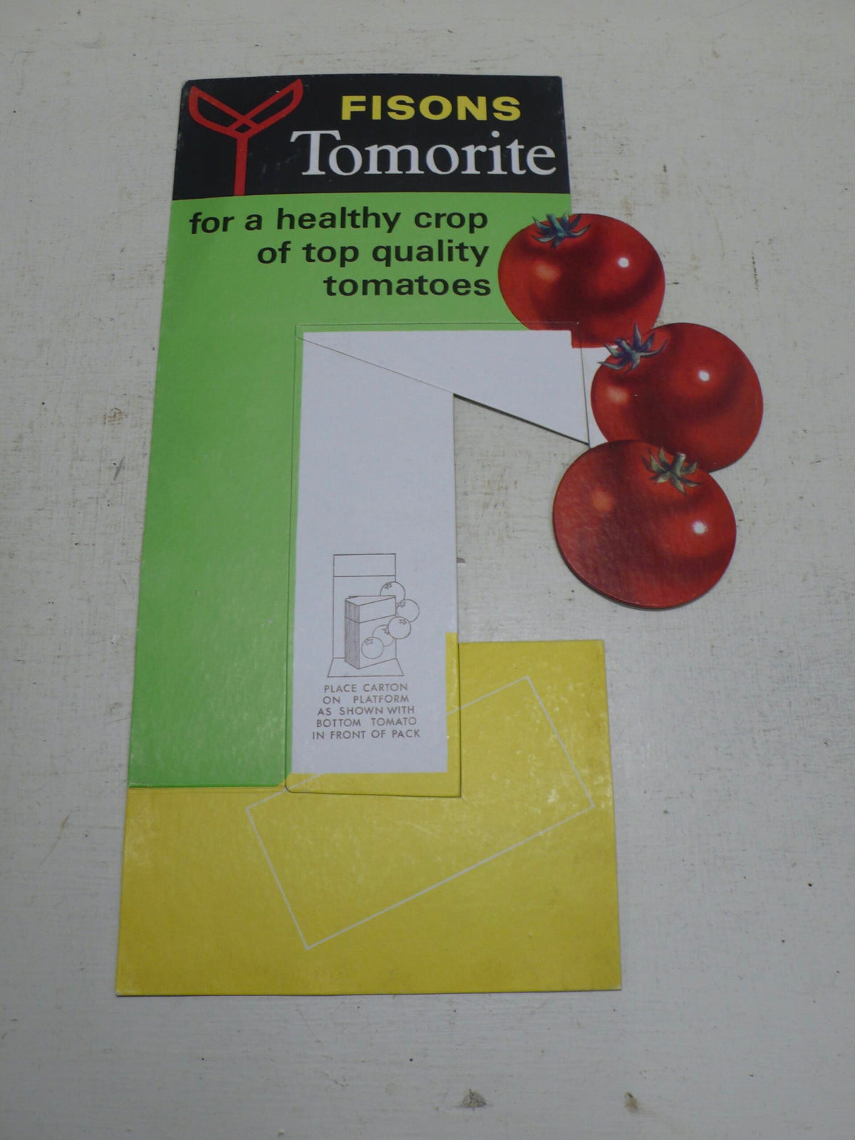 Fisons Tomorite Carton Display Stand – Garden & Wood